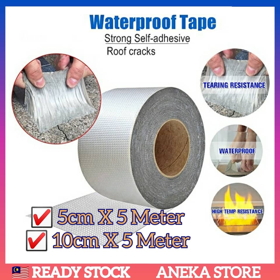 Aluminum Roof Tape Adhesive Tape Waterproof Glue Patch Zinc Tank Pipe ...