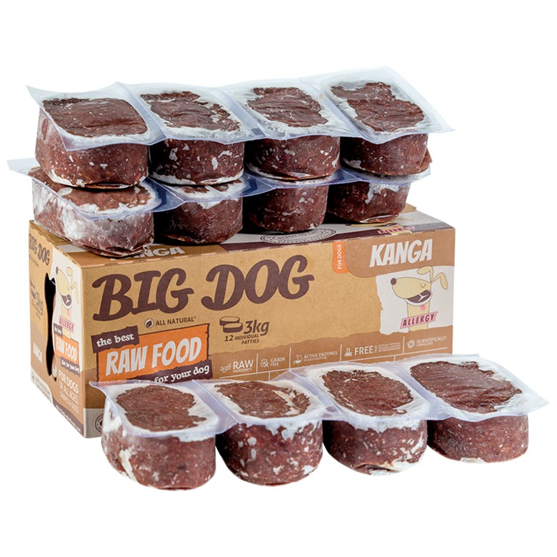 Big Dog Barf Kangaroo Dogs (3kg/ 12 patties) | Shopee Singapore