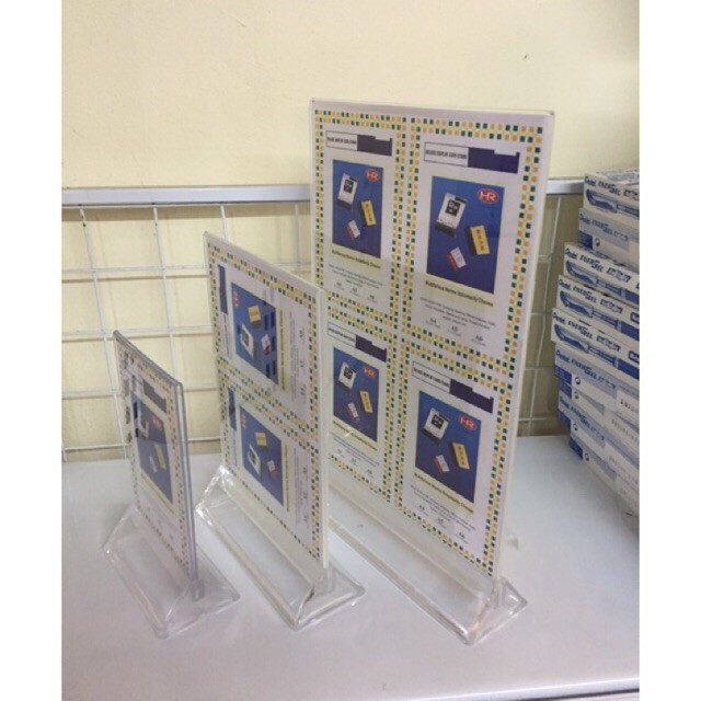 Mica Menu Shelf A4/A5 Beautiful Thick Type - ALL SIZES | Shopee Singapore