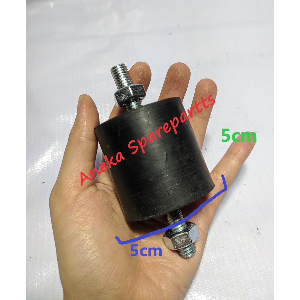 MESIN Rubber mounting 5cm x 5cm rubber mounting 50mm x50mm engine mount ...