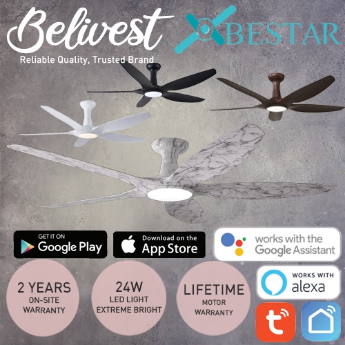 (CLIMATE VOUCHER) (SMART FAN) BESTAR RAPTURE DC Ceiling Fan - 48 60 ...