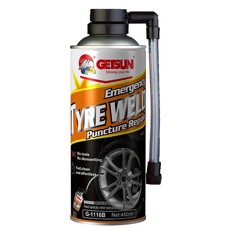 GETSUN Tyre Weld Emergency Puncture Repair G-1116B (450ml) | Shopee ...