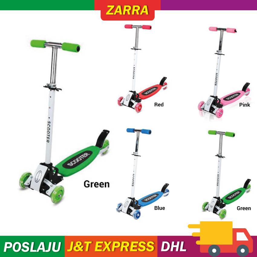Skuter Budak Skuter Kanak Kanak Kids Scooter Outdoor Toys 3 Wheels ...