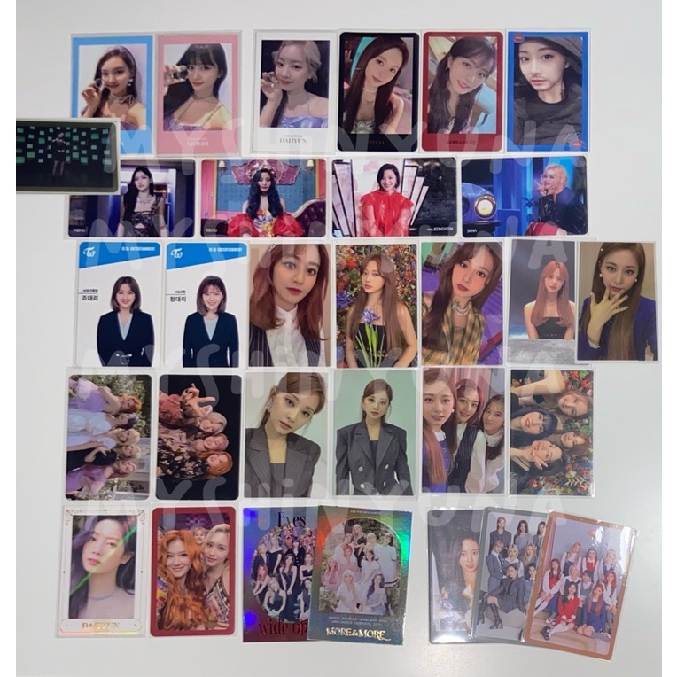 [RESERVED @SANAPOTTER16] Twice photocards what is love feel special more and more eyes wide open ...