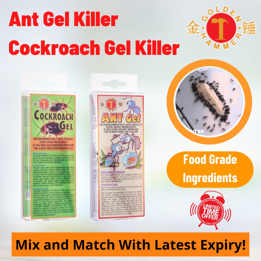 Ant Gel /Ant Killer Bait Golden Hammer Cockroach Bait Killer Pest Control Car Anti Ant Poison ...