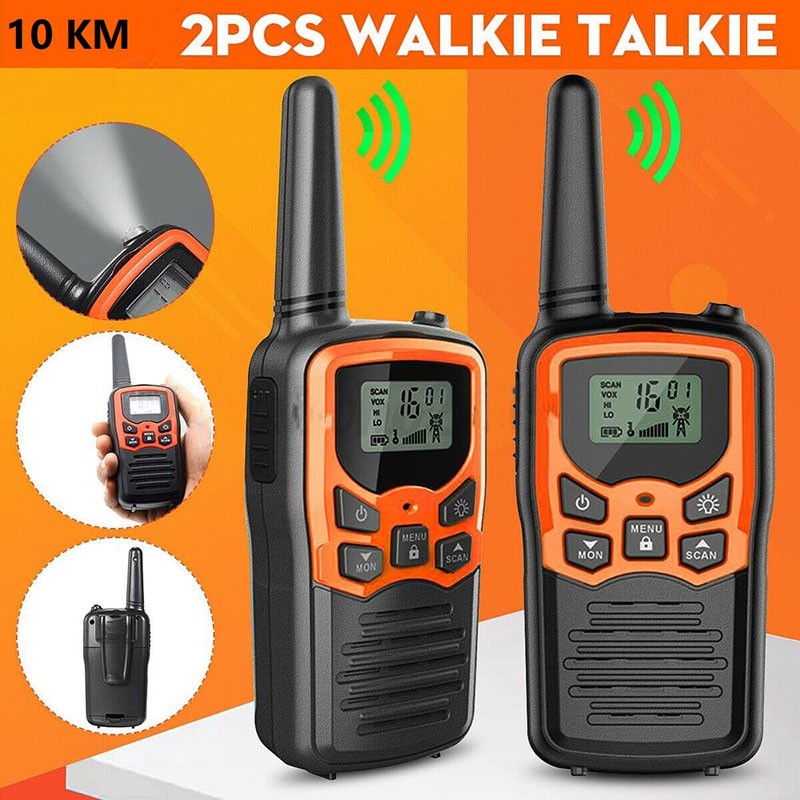 2pcs Walkie Talkie Handheld for Adults Long Range up to10 Km in Open ...