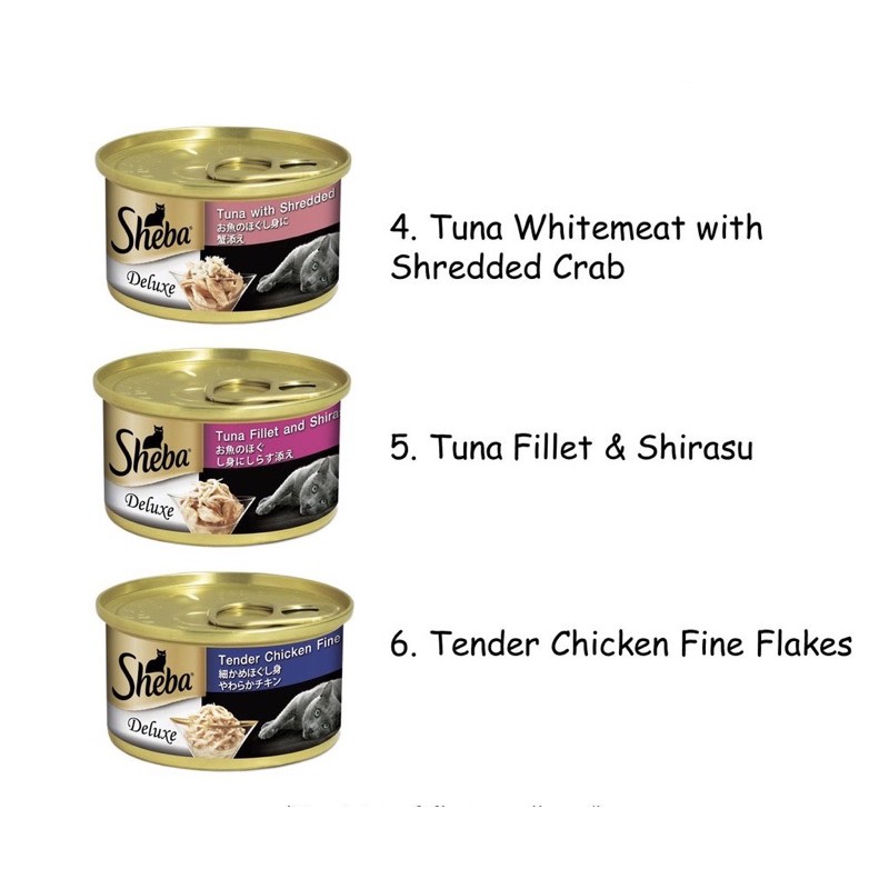 Sheba Cat Canned Food 85g {🔥Bundle of 24} Ready Stocks🔥 (10 Flavors ...
