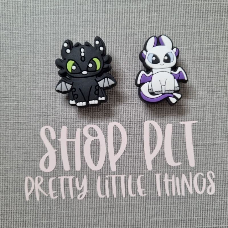 (SG) RESTOCKED! Crocs Jibbitz Unique Series Toothless Light Fury Corgi ...