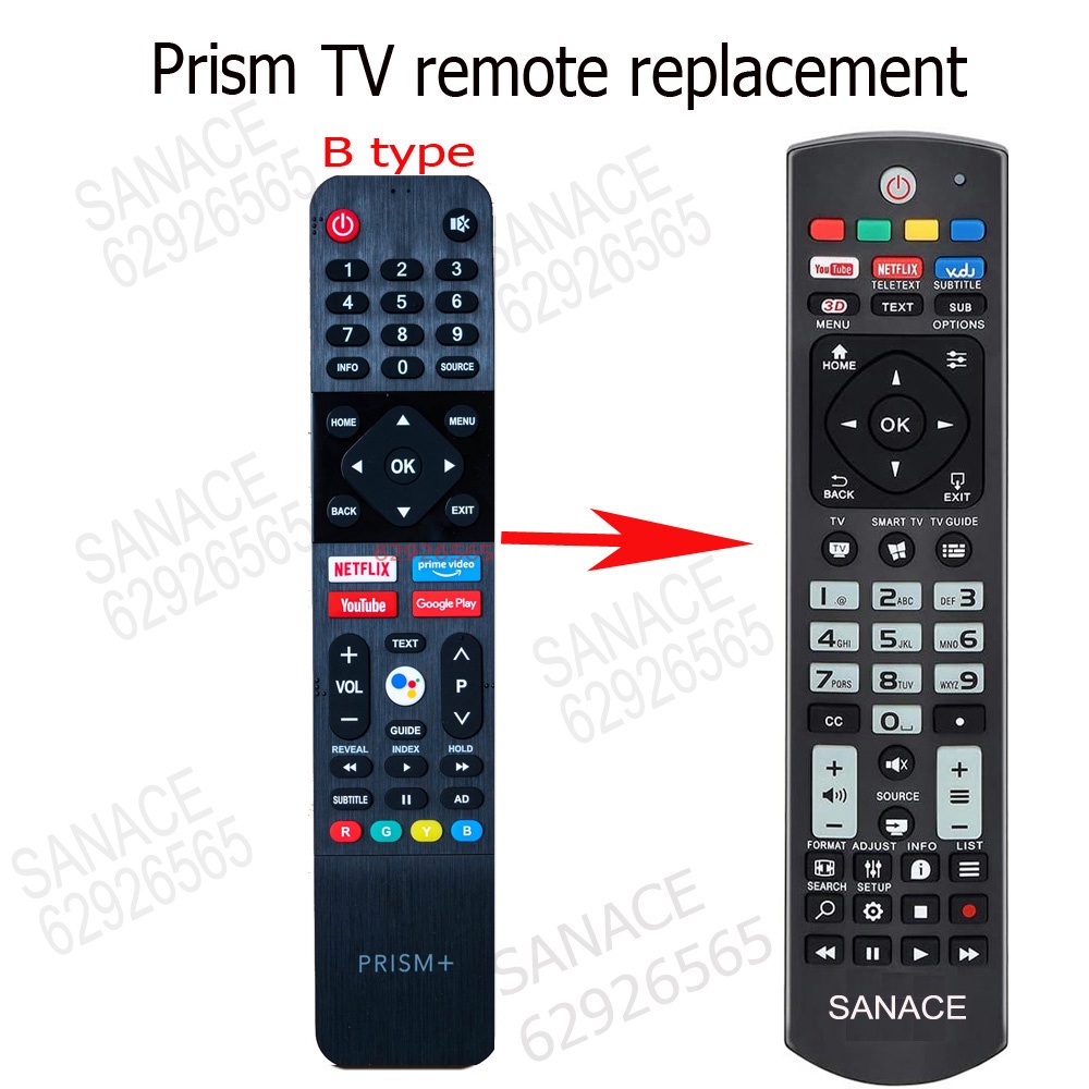 *SG Ready Stock* Prism TV remote controller--replacement--No setting ...