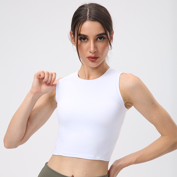 Air active [Padded] Yoga Skin-Friendly Tank Top Sports Slim Top ...