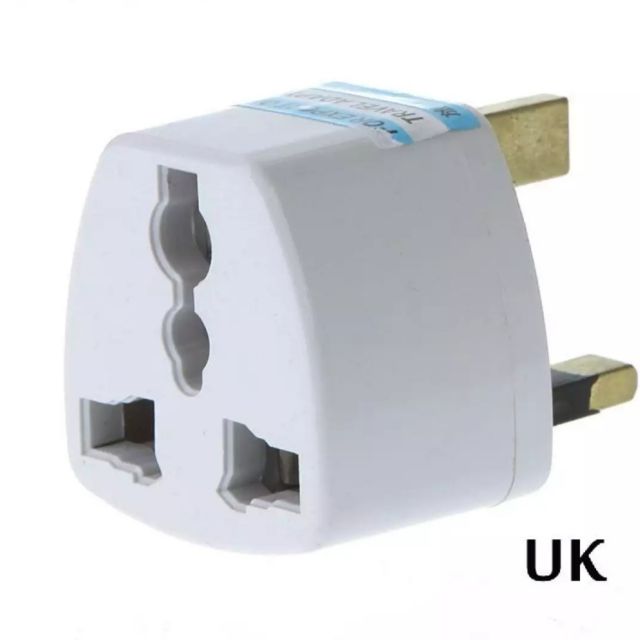 Universal 3 Pin Plug Adaptor 2 Pin US EU Multi Pin To 3 Pin UK ...