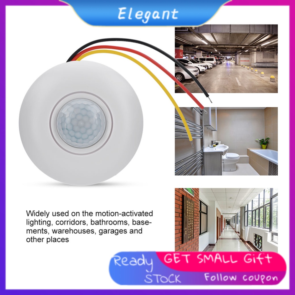 IR sensor light switch 360° Infrared PIR Motion Sensor Switch with Time ...