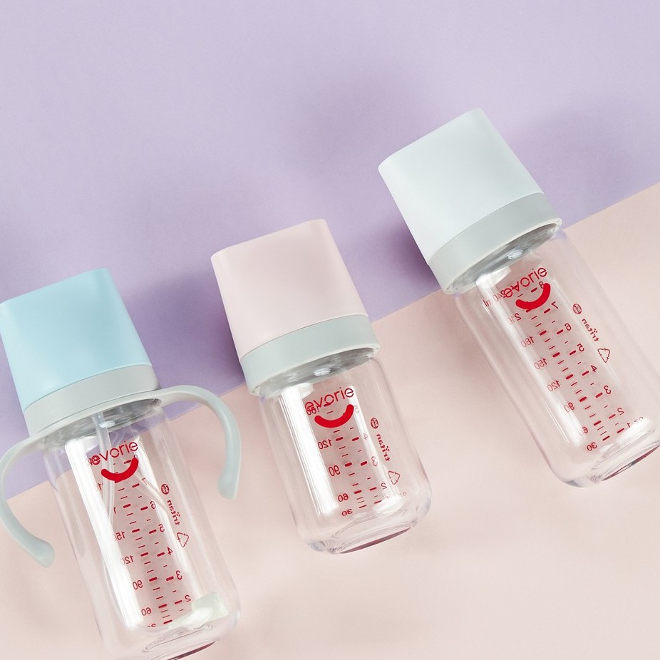 Award-Winning Evorie Tritan Baby Milk Feeding Bottle, Natural Soft ...