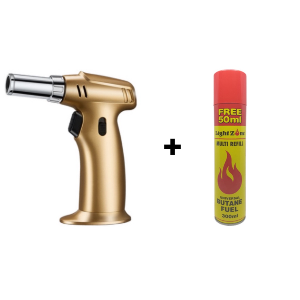 Creme Brulee Flame Gun Gas blow Torch Lighter Heating ignition Butane ...