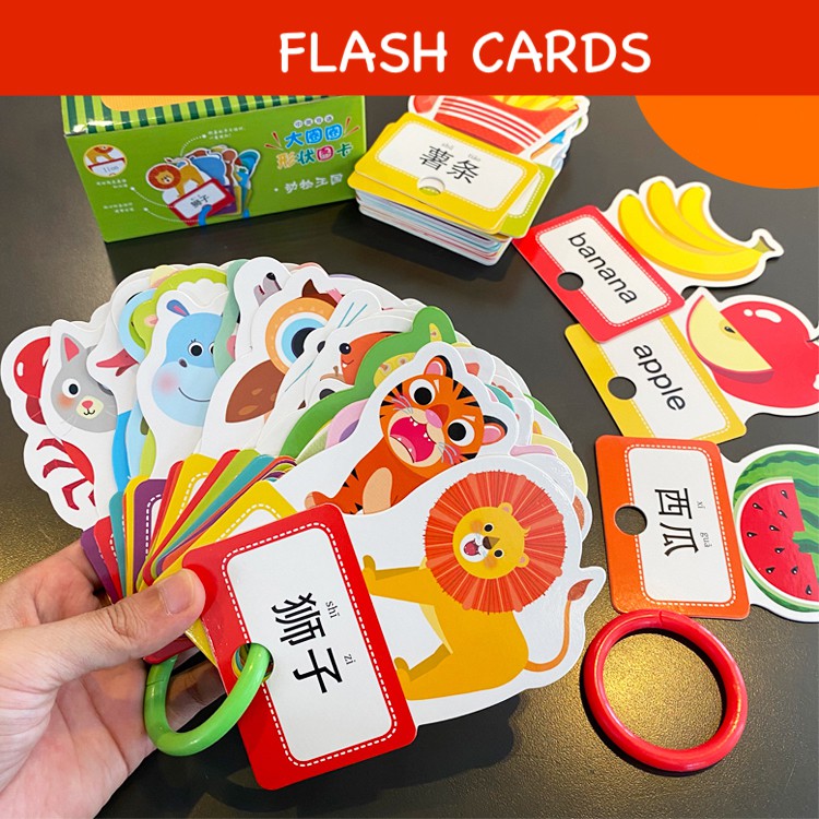 [SG Stocks] English + Chinese Bilingual Educational Flash Cards for ...