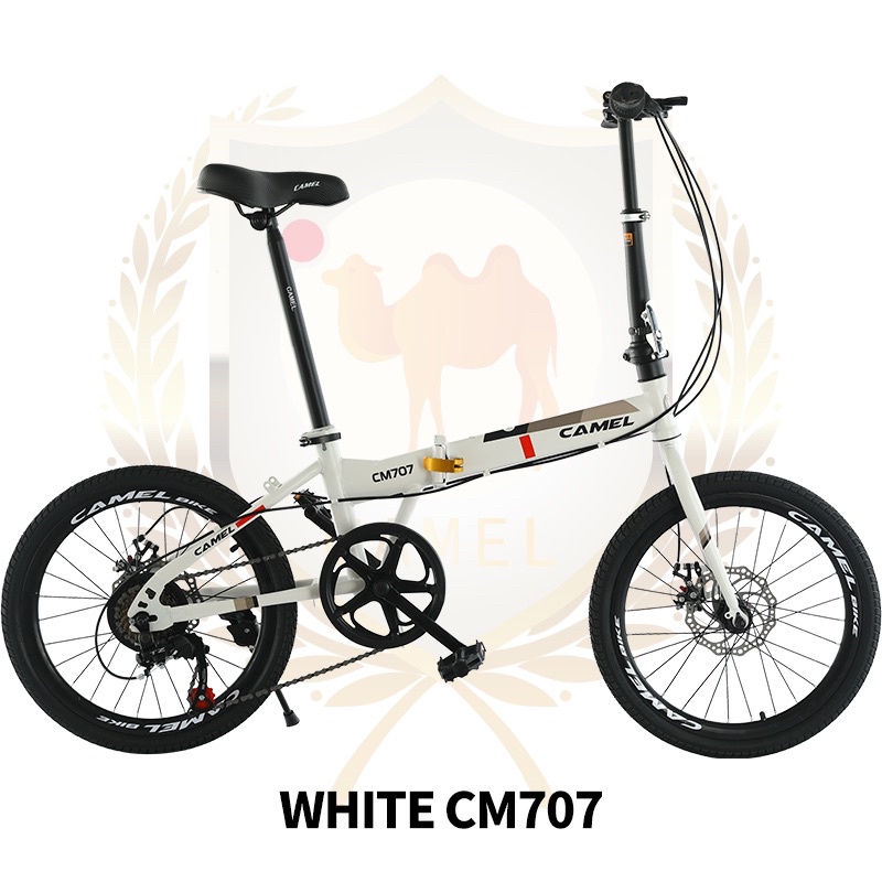 [SG OFFICIAL SHOP ] CAMEL Foldable Bicycle Disc Brake 7Speeds Shimano ...