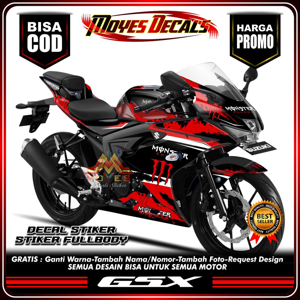 Custom fullbody suzuki gsx sticker decal variations - suzuki gsx ...