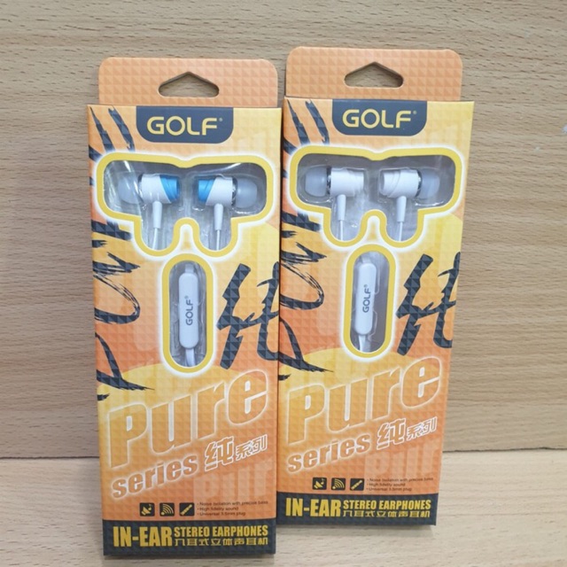 Mega Bass Golf Headset Earphones PURE | Shopee Singapore