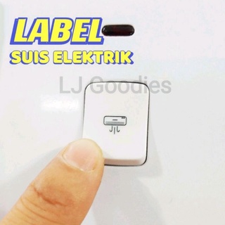 Minimalist Waterproof Switch Sticker / Electric Electrical Label / Suis ...