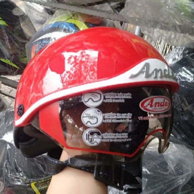 Andes 139 Helmet with Hidden Goggles - Removable Liner/Removable ...