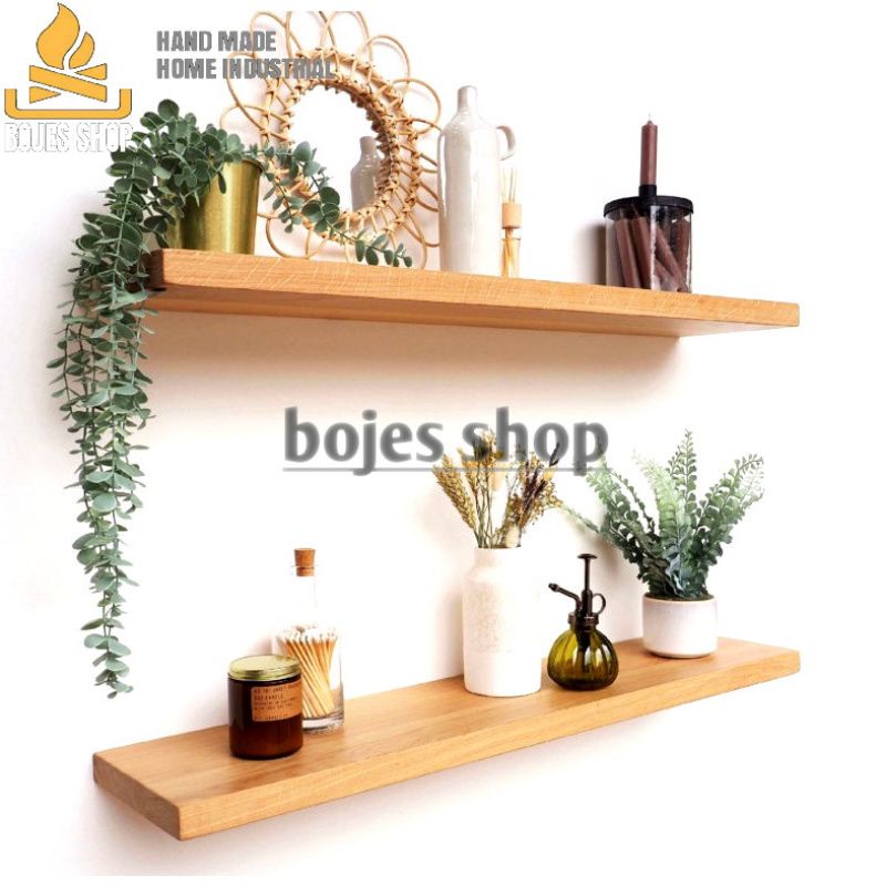 KAYU Floating SHELF SHELF Wooden Wall SHELF Wall Mounted SHELF ...