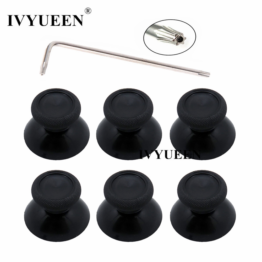 6 Pcs Black 3d Analog Joystick Stick for XBox One X Elite S Slim ...