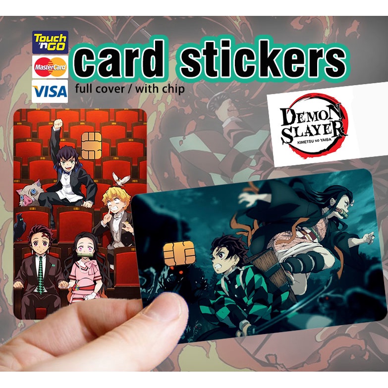 DEMON SLAYER CARD STICKER - DEMON CARD STICKER - NEZUKO STICKER - ANIME ...