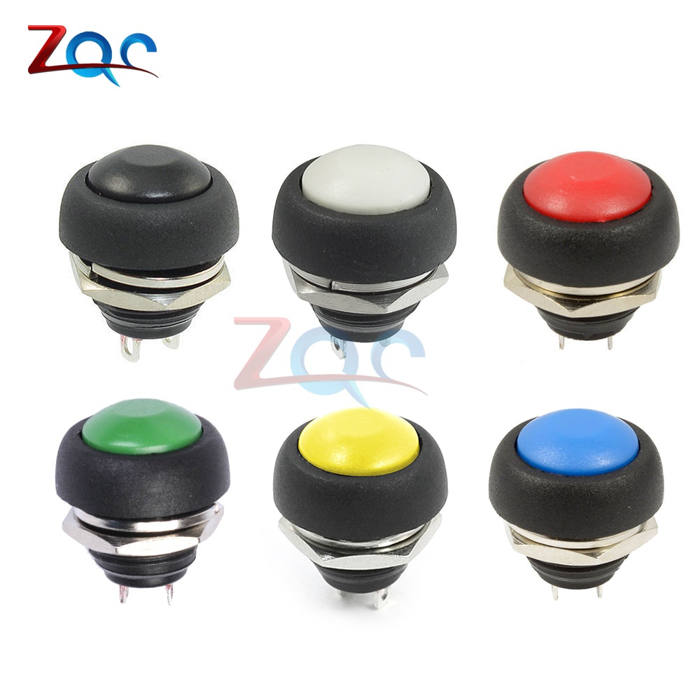 12mm PBS-33B Waterproof Momentary ON OFF Push Button Swithch Mini Round ...