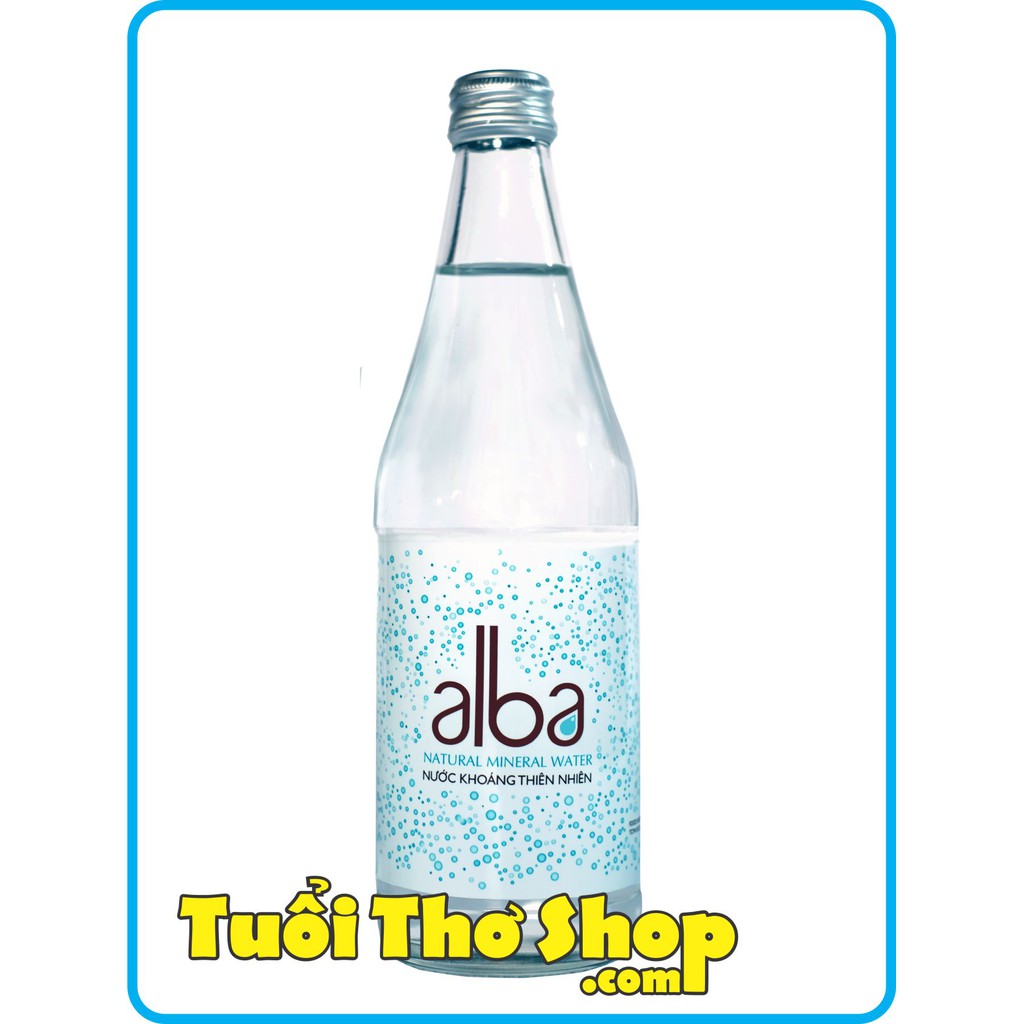 Alba NATURAL MINERAL WATER 450ML GLASS BOTTLE (BOX OF 20 BOTTLES ...