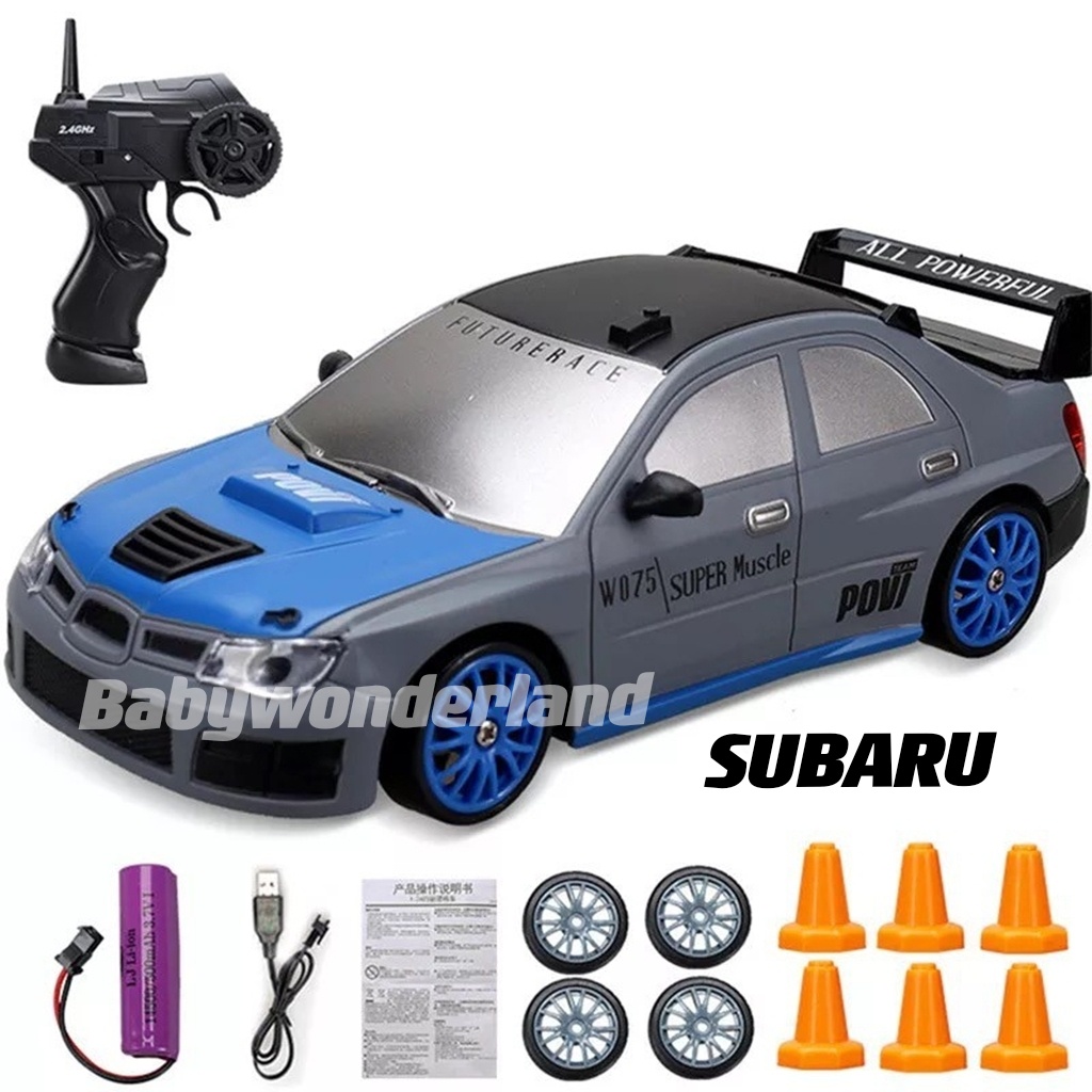 1:24 Kereta Kontrol Drift 4WD RC Car Racing Car AE86 GTR EVO Honda ...