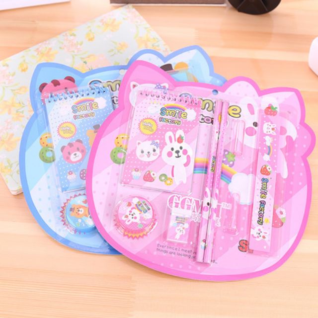 8 Piece school supplies set for children - super cute school supplies ...