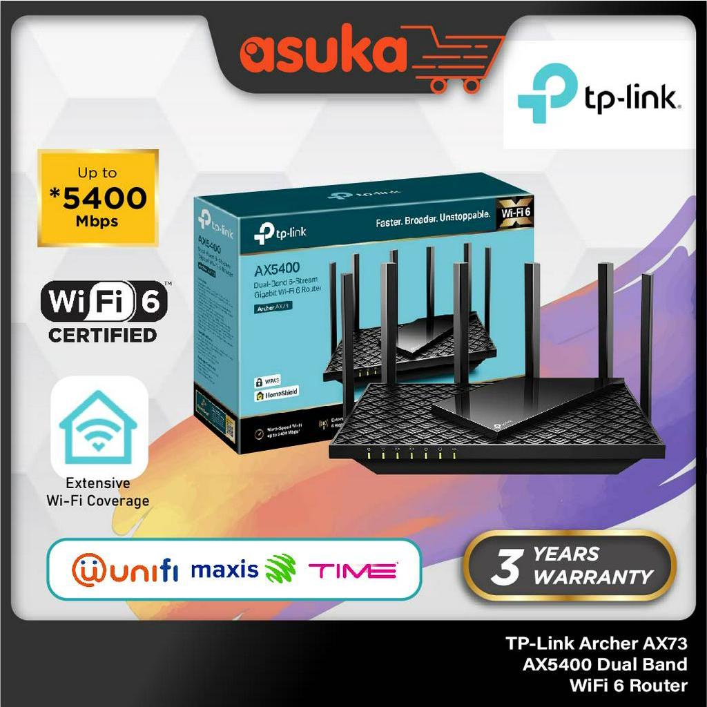TP-Link Archer AX73 AX5400 Dual Band WiFi 6 Router (Support Unifi ...