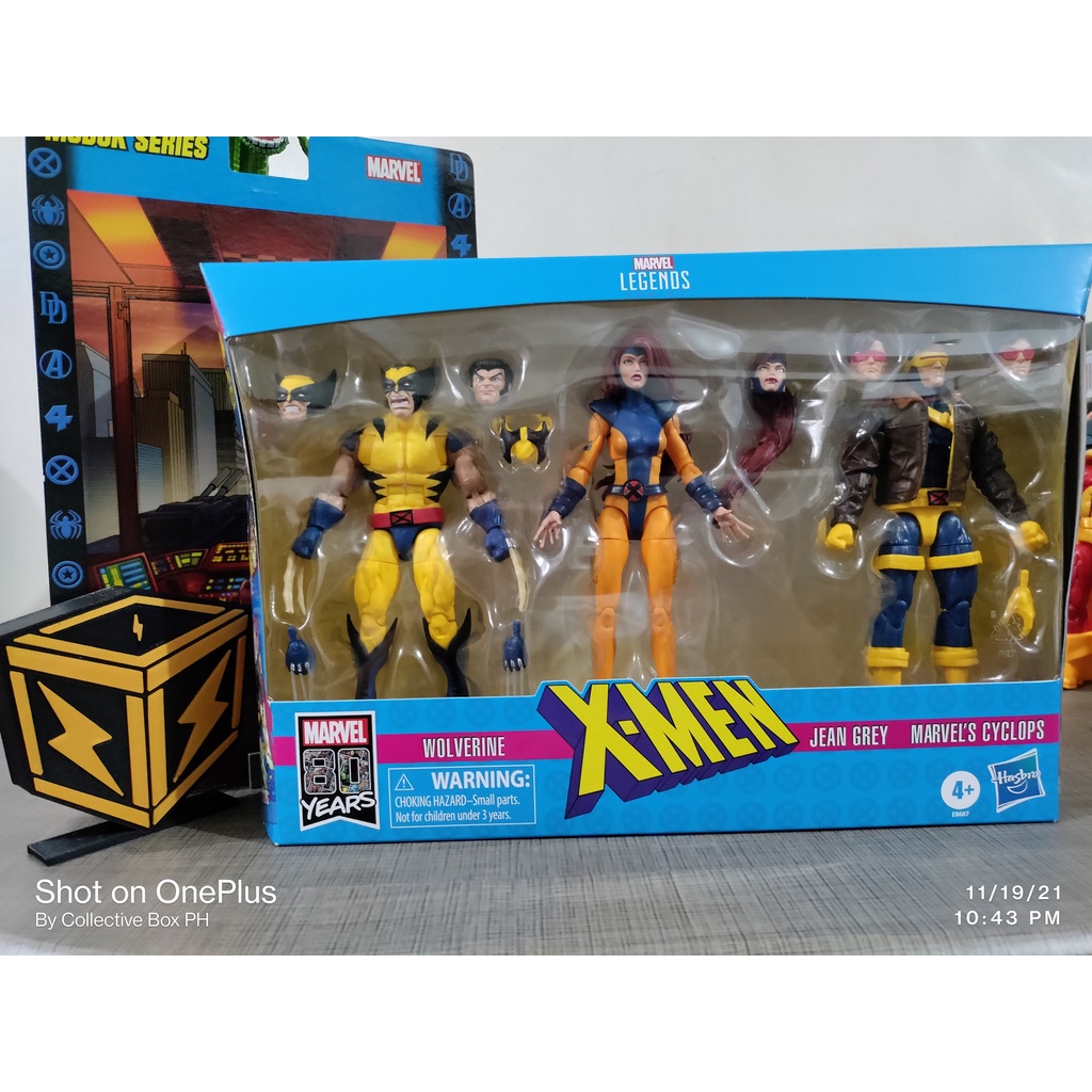 Wolverine Cyclops Jean Grey Marvel Legends X-Men Love Triangle 3-pack ...
