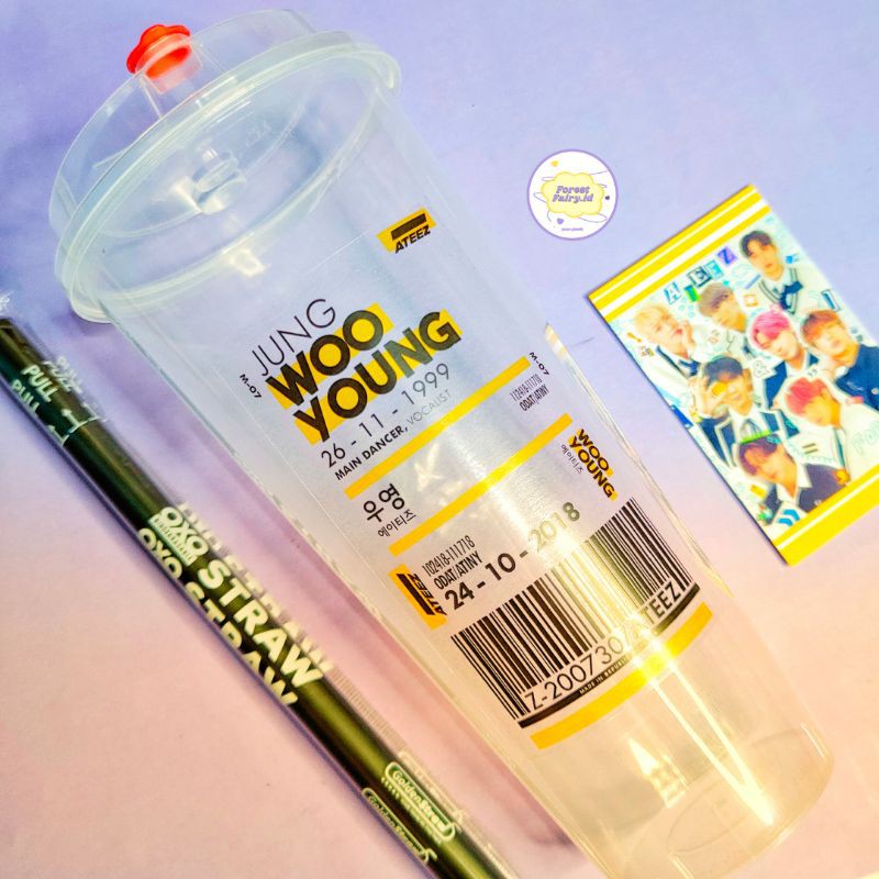 (Reuseable CUP) ATEEZ BARCODE | Shopee Singapore