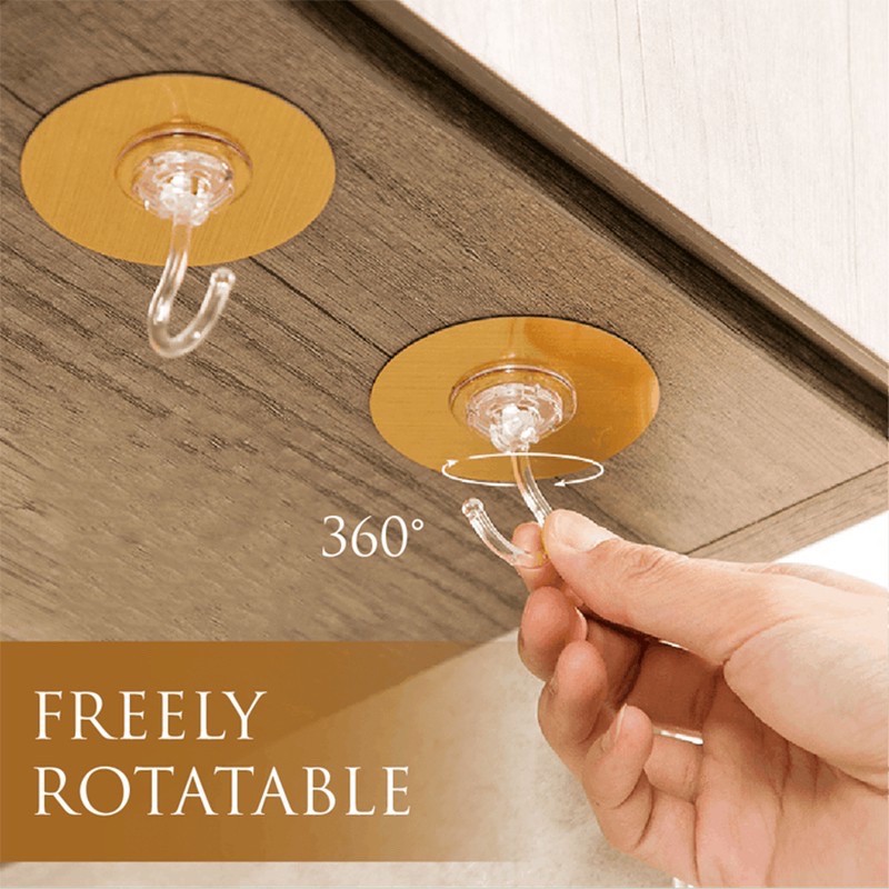 SG LOCAL SELLER Custom-made 360° Degree Rotation Hook (Non-drill ...