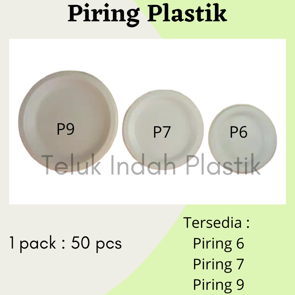 Contains 50pcs Small P6 Plastic Plates / Disposable Party Plates ...