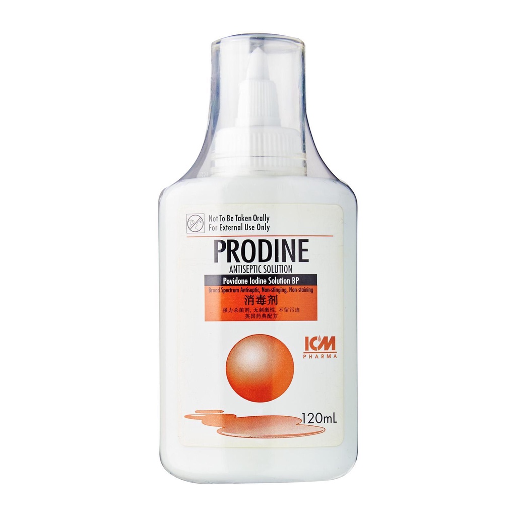 Prodine Antiseptic Solution 120ml (Povidone Iodine Solution BP ...