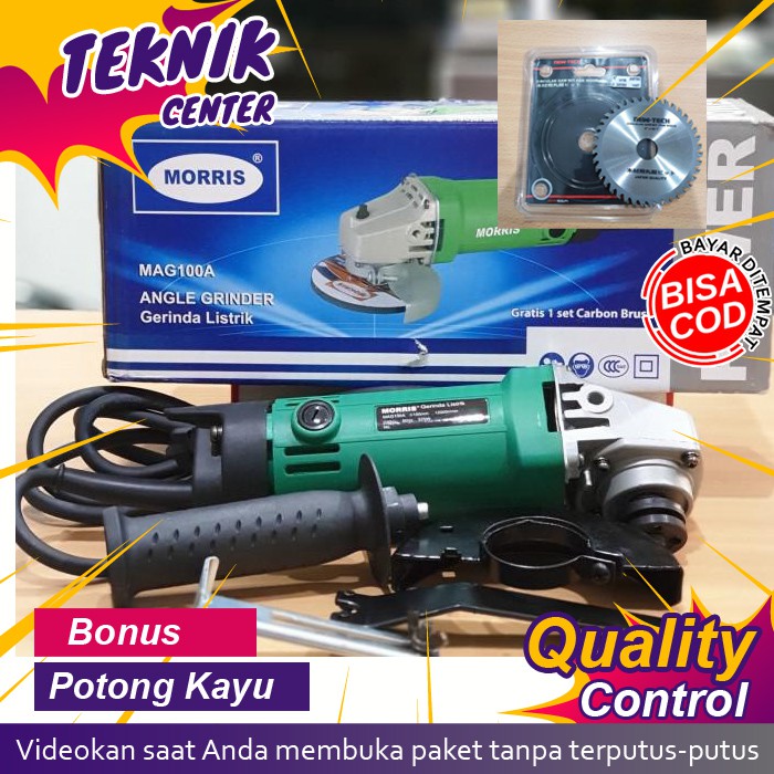 MESIN KAYU Morris MAG 100A Electric Hand Grinder 4" Inch Modern ...
