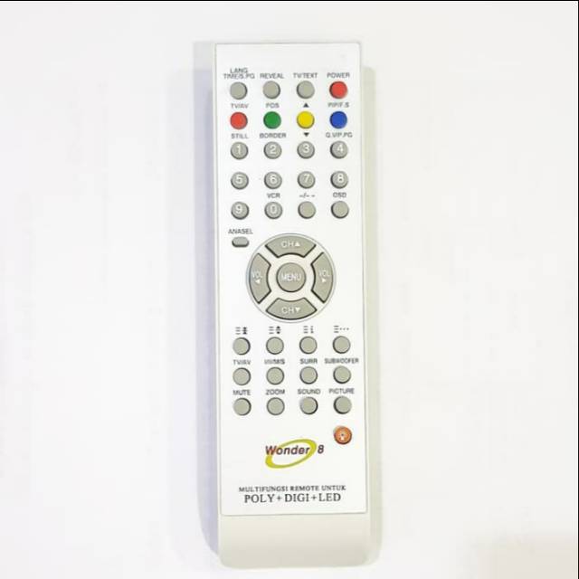 Digi Wonder 8. Multi Poly LED TV Remote | Universal Remote control ...
