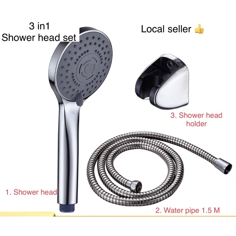 🔥[sg]ready Stock🔥 Shower Head Set Bathroom Shower Set Shopee Singapore