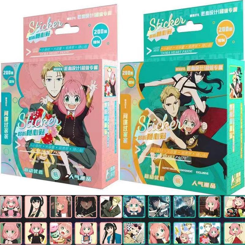 200Pcs/Pack Anime SPYxFAMILY Loid Forger Anya Forger Street Graffiti ...