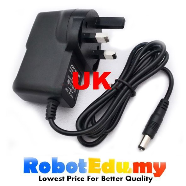 12V 1A AC to DC Power Supply CCTV Arduino LED Strip Adapter Adaptor (1m ...