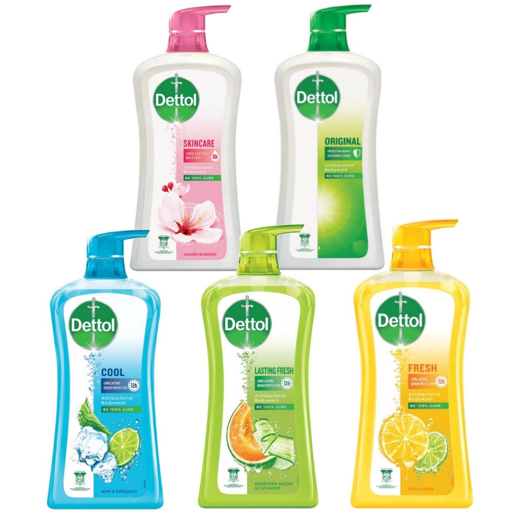 Bundle Dettol Antibacterial Shower Gel Body Wash 950ml Beauty