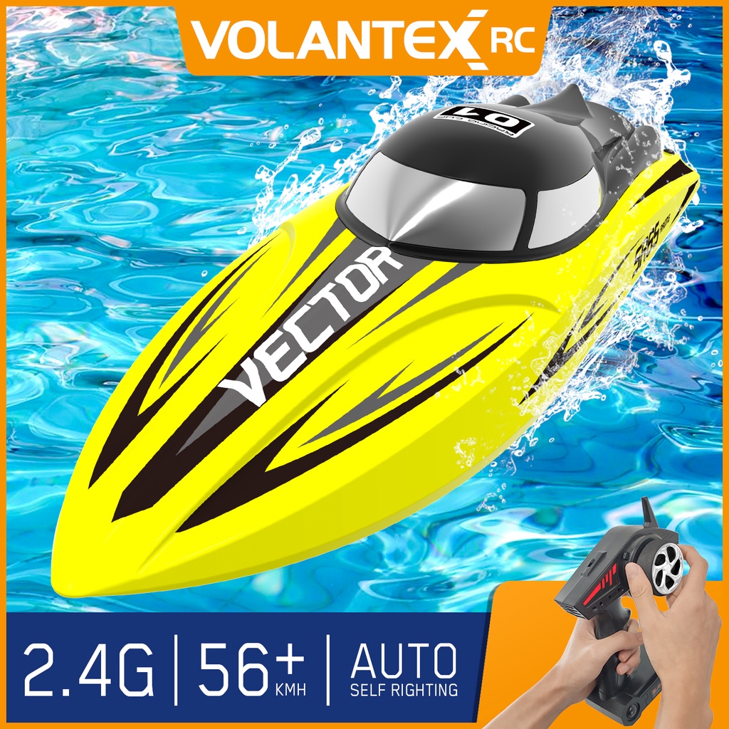 VOLANTEXRC RC Boat Racing High Speed 2.4GHZ 56kmh Brushless Self ...