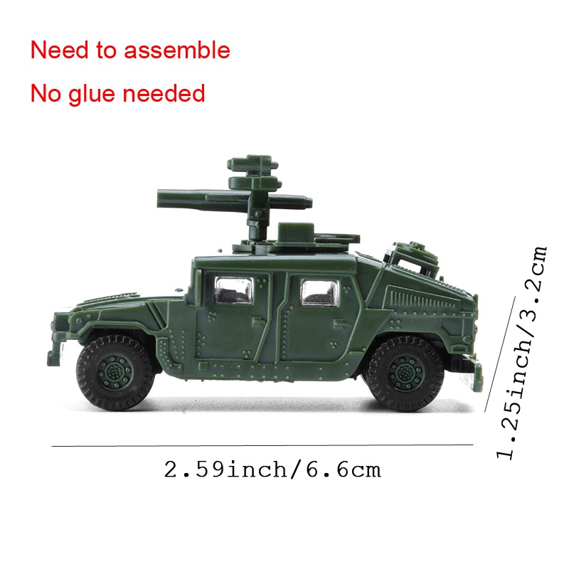 1/72 4D Assembly Military Vehicle Model M35 Truck Hummer M3 Vehicles ...