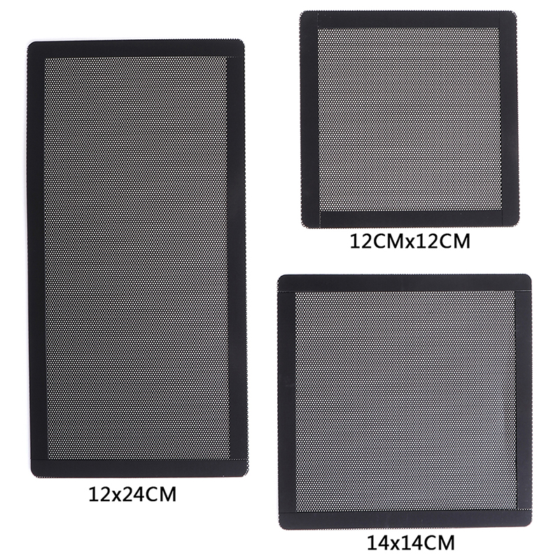12/14/12x24CM PC Case Cooling Fan Magnetic Dust Filter Mesh Cover ...