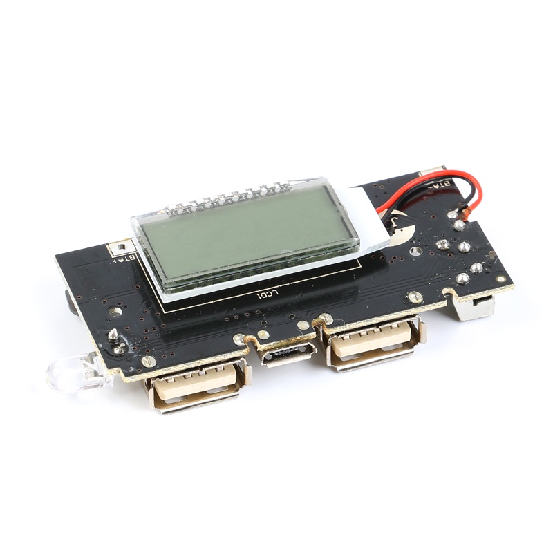 LCD 5V 2A Digital Mobile Power Bank Charge Controller Dual USB 18650 ...