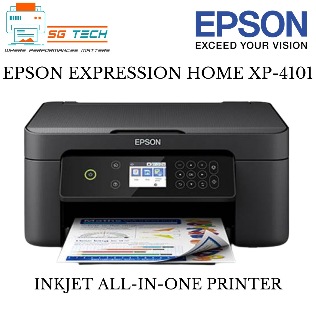 Epson Expression Home XP-4101 Inkjet All-in-One Printer Wireless Duplex ...