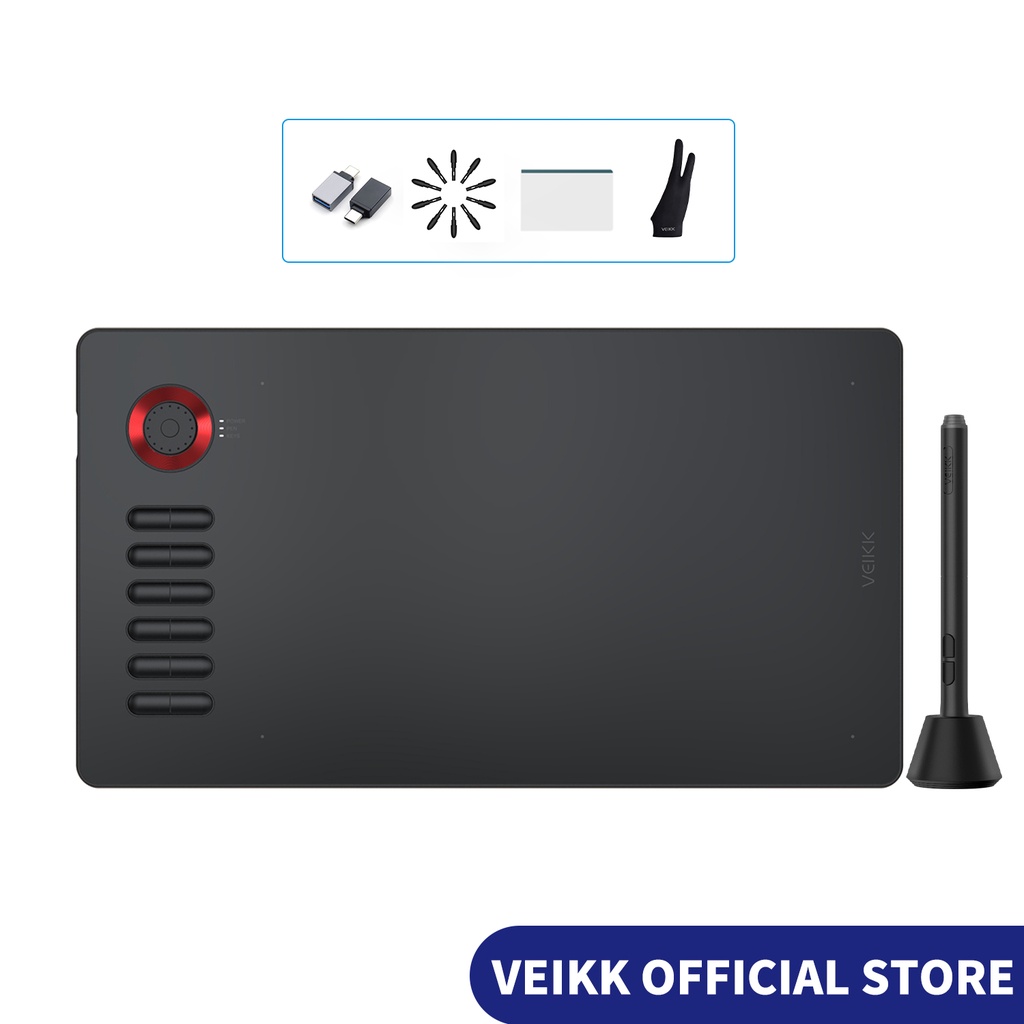 VEIKK A15PRO Graphics Drawing Tablet Online Teaching & studyting 8192 ...