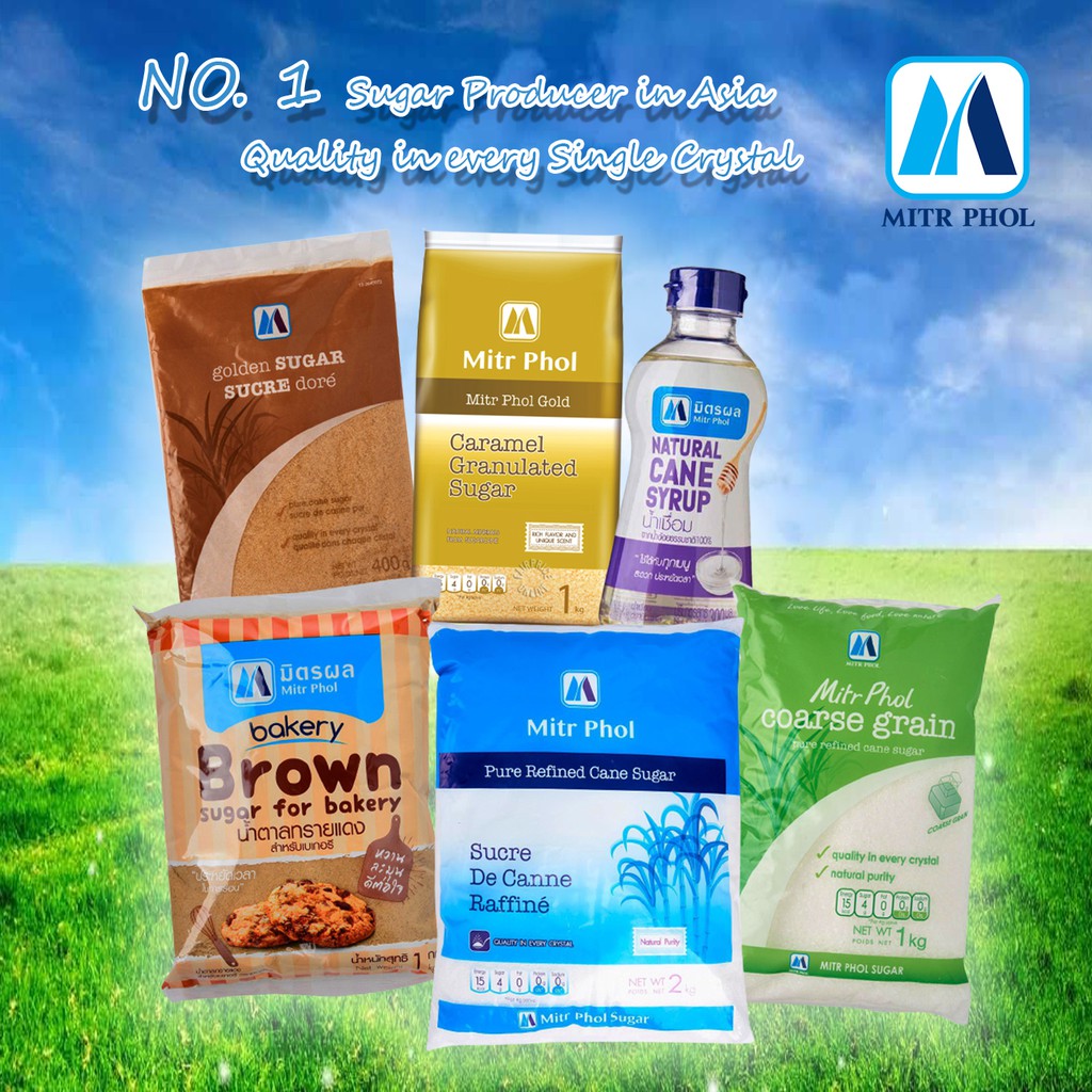 Mitr Phol Special Raw Brown Sugar for Baking Cookie Bread and Cakes Big ...